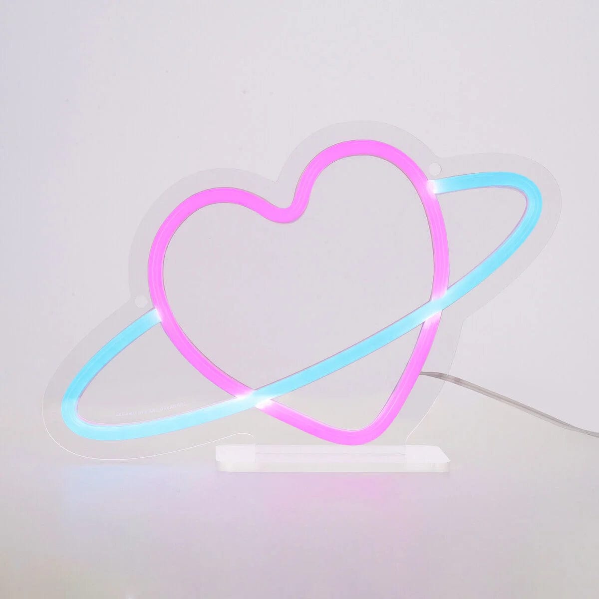 Legami | IT'S A SIGN Neon Lamp, Planet Heart