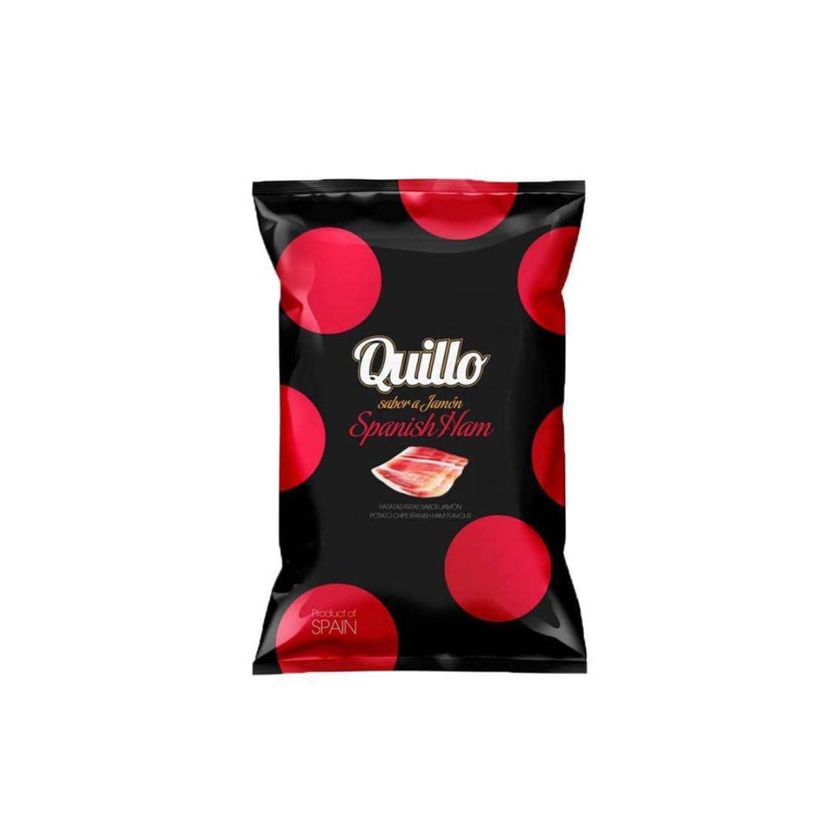 Quillo | Gourmet aardappel Chips 45g, Jamón Ibérico